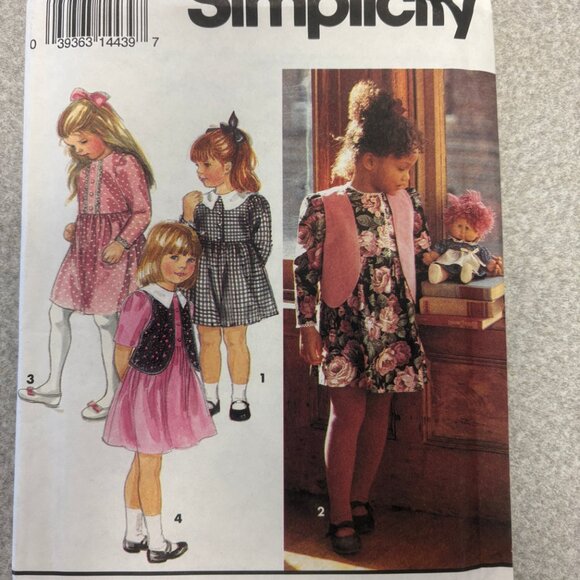 Simplicity | Other | Simplicity 8576 Pattern Girls Dress Vest Sz 56x ...